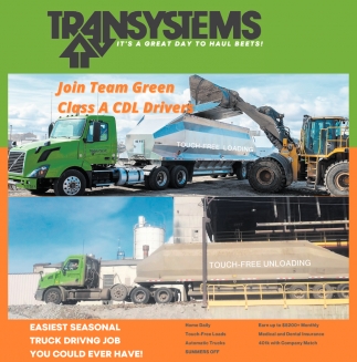 Class A CDL Drivers, Transystems